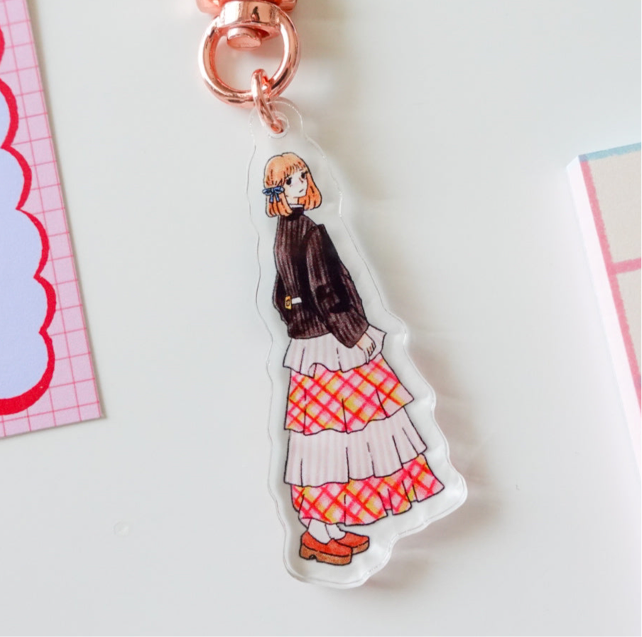 Girl Acrylic Keychain 06 – Asannu shop