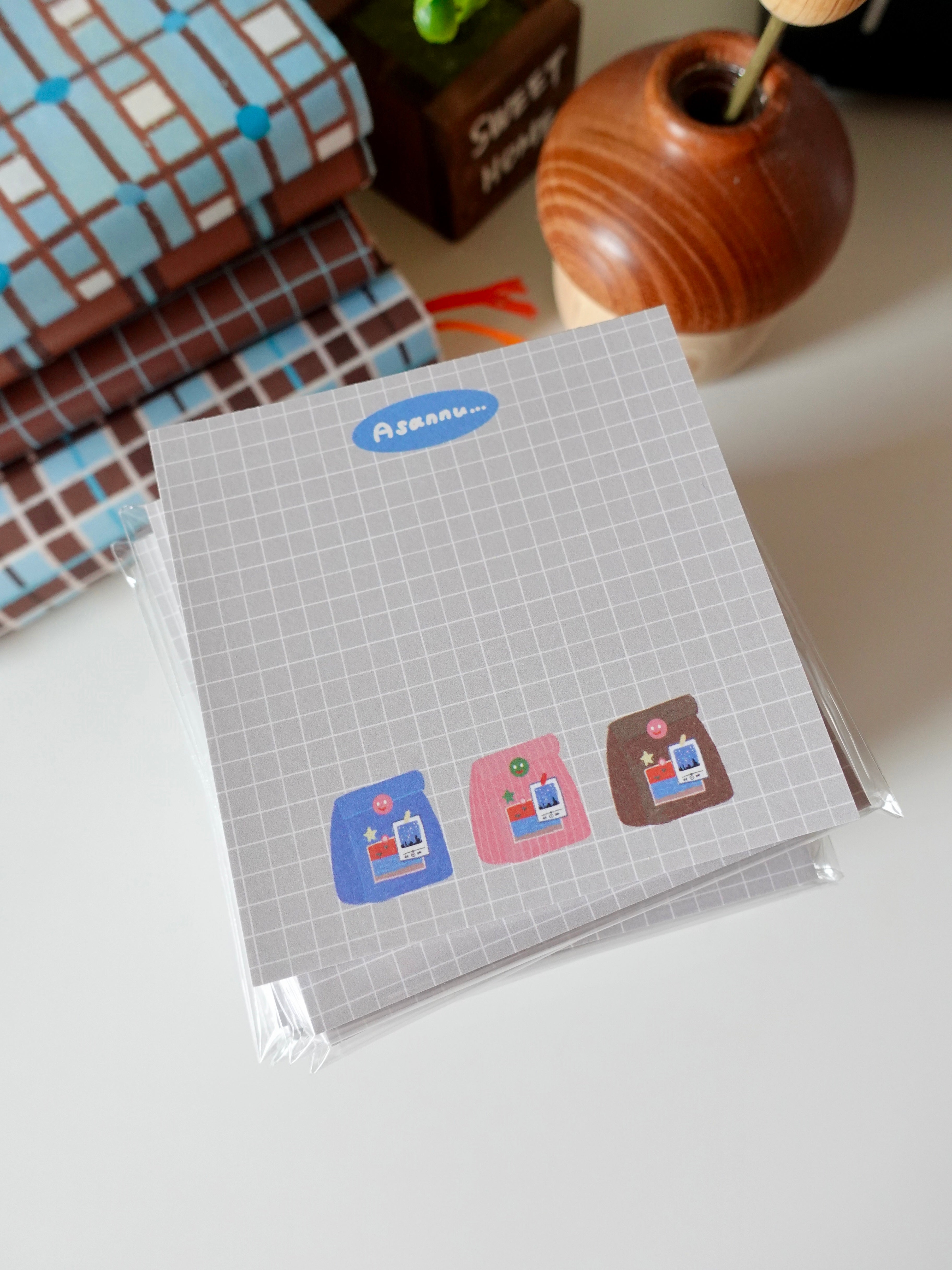 Notepad - mini gray package – Asannu shop